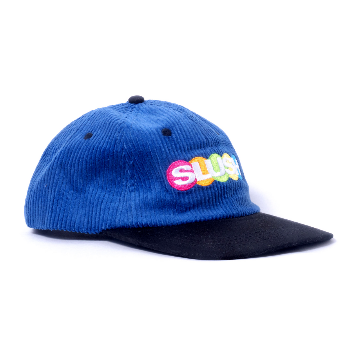 Smack Corduroy 6 Panel Hat (Blue/Black)